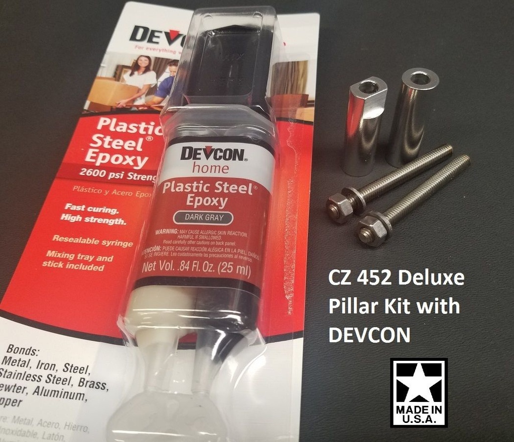 CZ 452 DELUXE Pillar Kit DIY Stock Pillar Bedding with DEVCON | Pete's ...